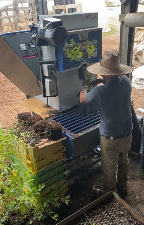 4 Nursery Machines built specially for nursery container growers